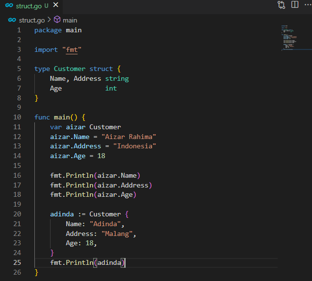 Struct — Learn Golang. Struct | by Aizar Rahima | Medium