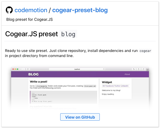 How to build a blog with Cogear.JS | by Dmitry Beliaev | ITNEXT