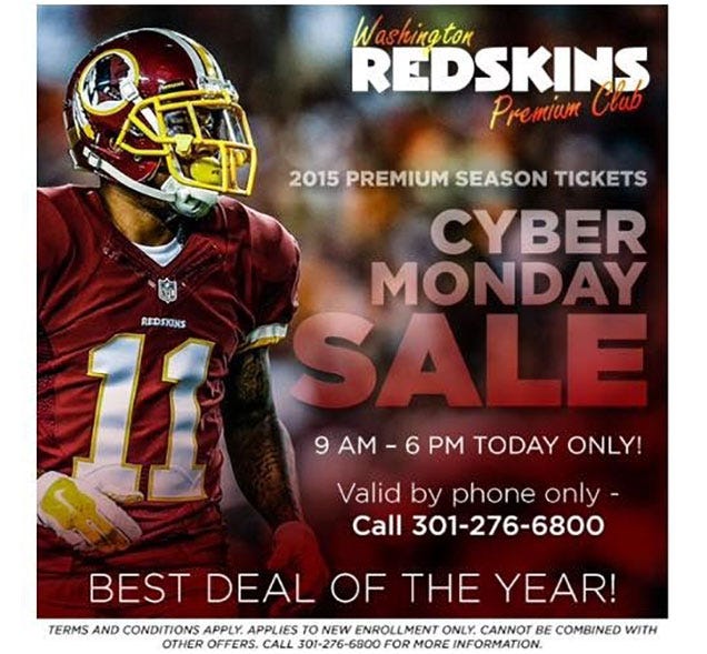 The NFL’s Washington Franchise Does Not Understand Cyber Monday | by ...