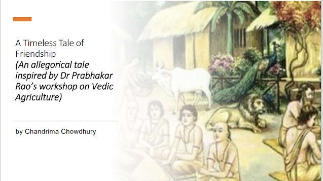 A Tale of Timeless Friendship. (An allegorical tale inspired by Dr ...