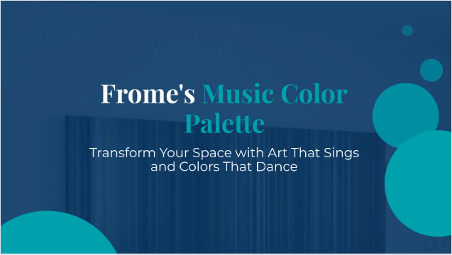 Shop Unique Music Color Palette Collection at Frome - Frome Co - Medium