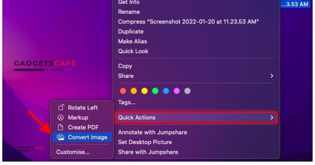 How to Quickly Convert Images in the Mac OS X Monterey Finder - Rajesh ...
