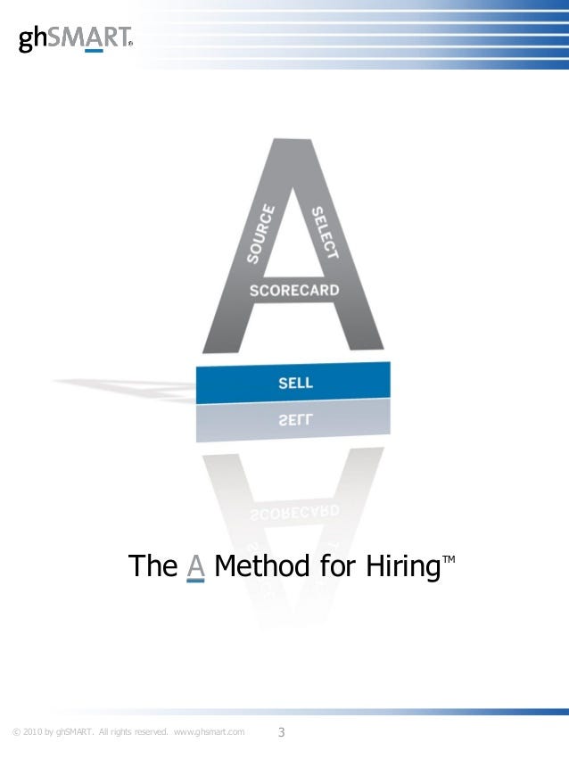 Book review: “Who — The A method for hiring” by Geoff Smart and Randy Street | by MAA1 | Medium