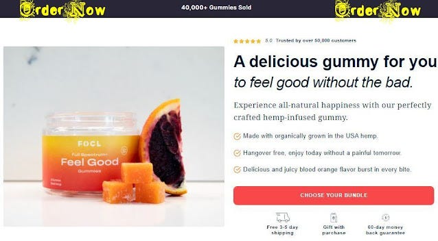 FOCL Feel Good Gummies : Shocking News Reported About Side Effects ...