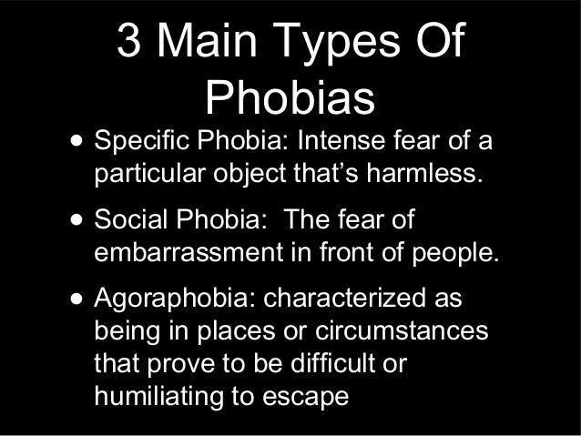 Types Of Phobias