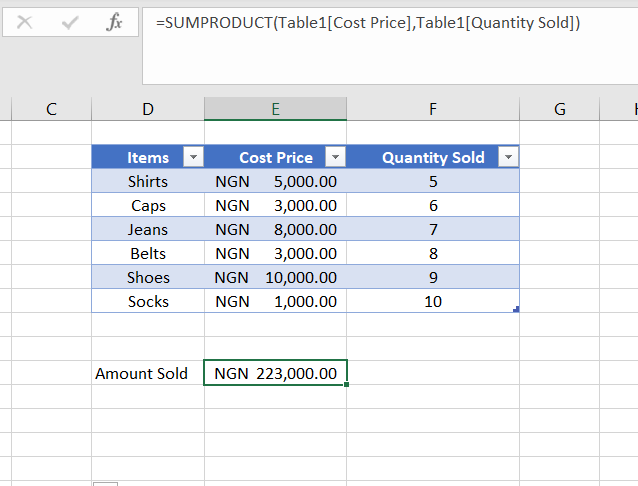 How to Perform the Excel SUMPRODUCT Function in Power BI using DAX Query | by Tijani Azeez ...