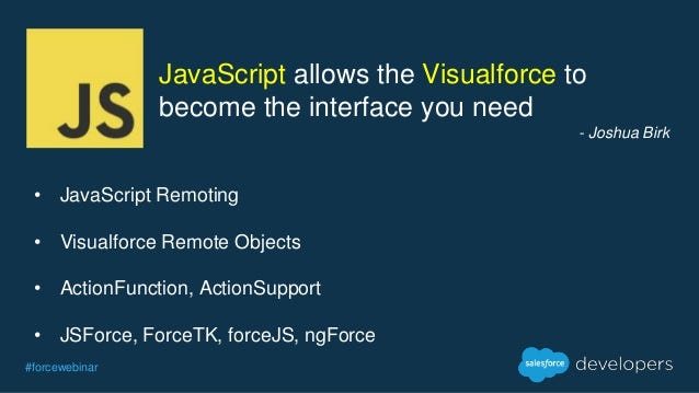 Time for Visualforce Developer to know about JavaScript | by Ritesh ...
