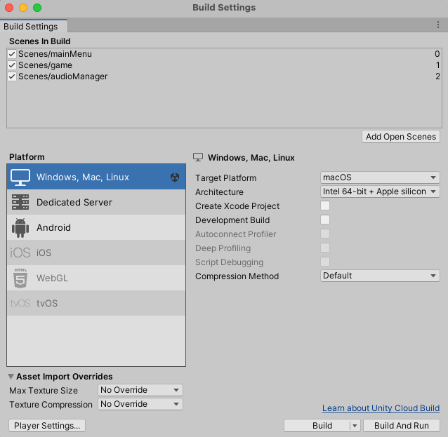 Unity Tips — Building the Game to Test it Out | by Scottrlooney | Medium