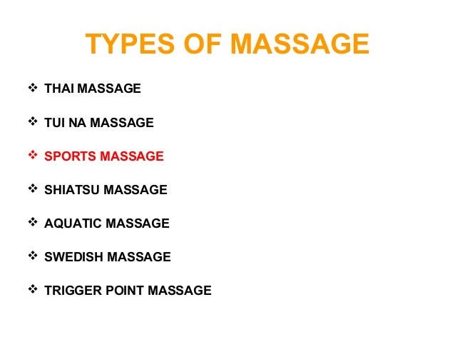 Massage Therapy Treatment and Its Types | by john vick | Medium