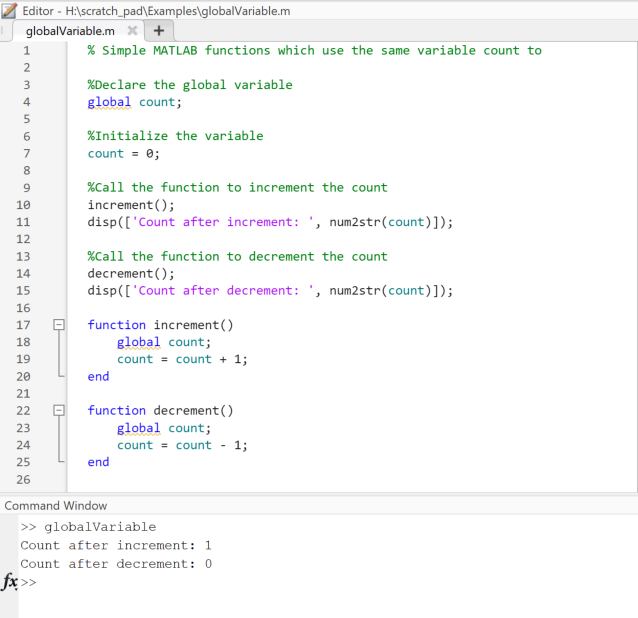 Global Variable in MATLAB - TechShe Talks - Medium