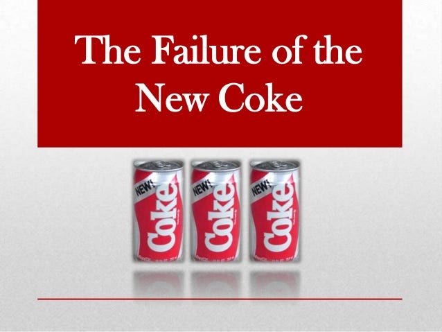 The New Coke Crisis. “New Coke” appears to be a lesson for… | by ...
