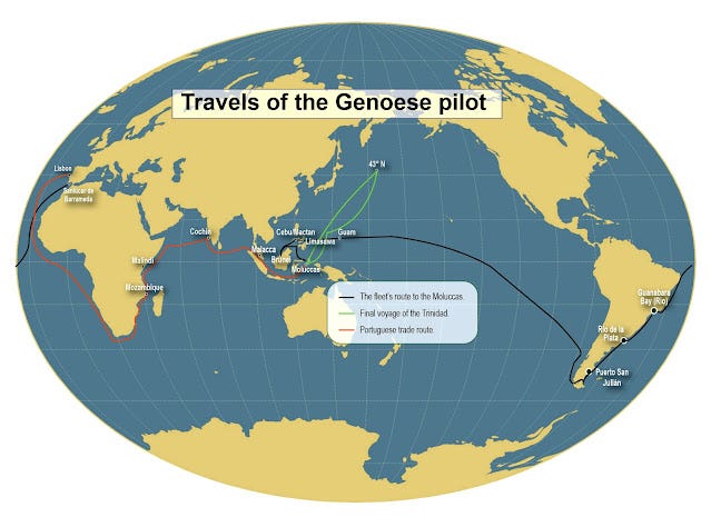 Genoese Trade Route Map