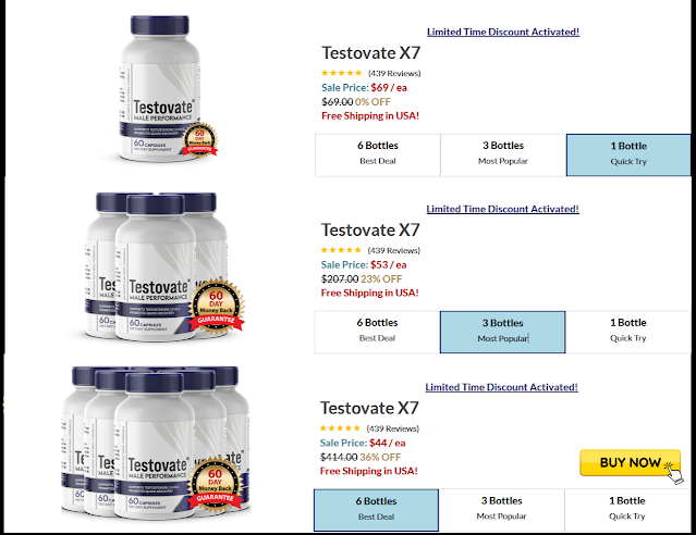 Testovate(Clinically Verified)-Formulated with 100% Pure Ingredients ...
