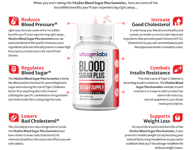 Vitazen Labs Blood Sugar Plus(USA Sale)-Contained with Powerful ...