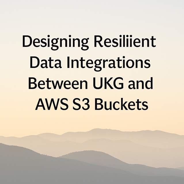 Designing Resilient Data Integrations Between UKG and AWS S3 Buckets ...