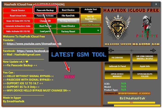 HaaFedk iCloud Free Tool v4.1 New Update - Mirha - Medium