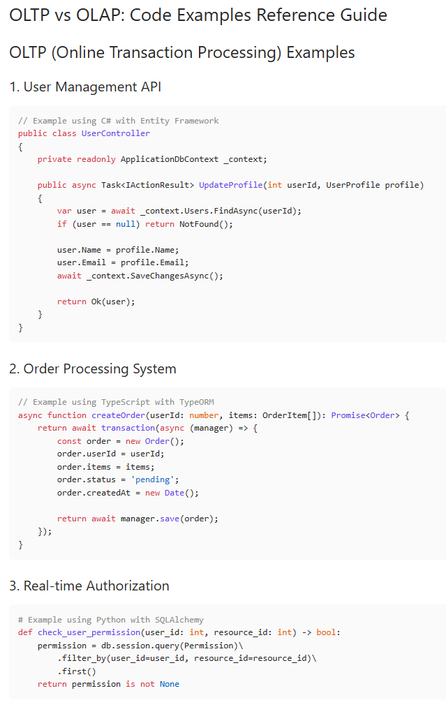 OLTP vs. OLAP: A Programmer’s Perspective on Operational and Analytical Systems | by Ezequiel ...