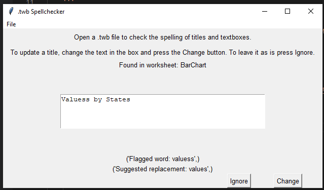 Making a Tableau Spellcheck UI App in Python | by Ross Helenius | Medium