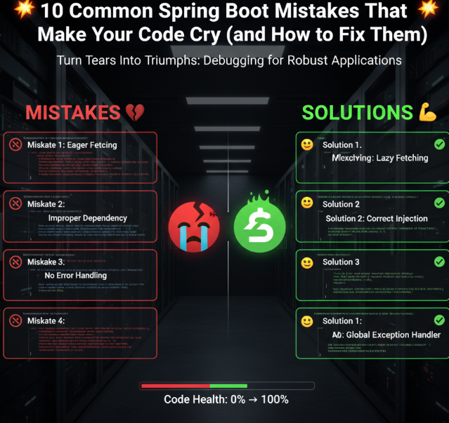 💥 “10 Common Spring Boot Mistakes That Make Your Code Cry (and How to ...