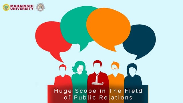 Huge Scope in The Field of Public Relations | by Maharishi University ...