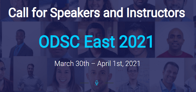 Call for ODSC East 2021 Speakers and Content Committee Members | by ...
