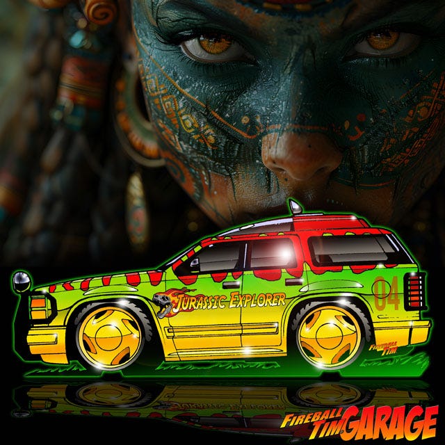 Fireball launched more JURASSIC Ford Explorer Concept Art | by Fireball ...