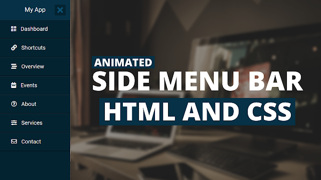 Side Navigation Menu Bar in HTML CSS | by CodingNepal | Medium