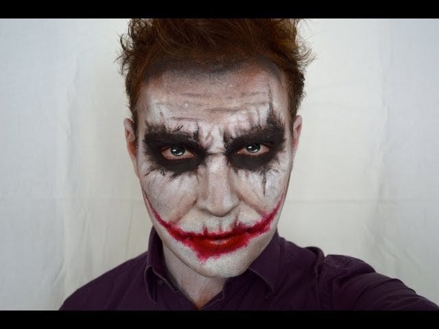 The Joker Heath Ledger Dark Knight Version Halloween Makeup Tutorial