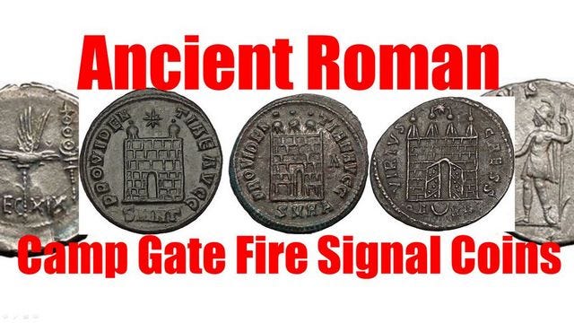 Fire Signal Beacons depicted as the Turrets on Camp Gates of Ancient ...