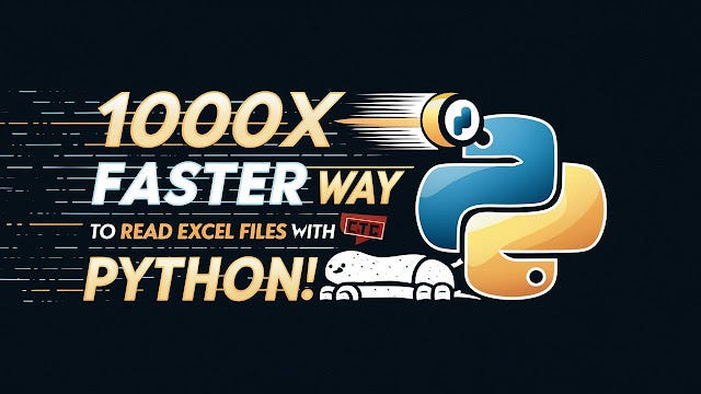 Do You Read Excel Files with Python? There is a 1000x Faster Way | by ...