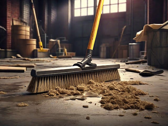 Push Broom with Scraper Hassle Free Cleaning Solution - Wahabrasheed ...