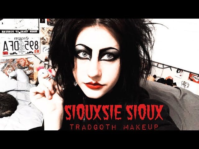 Siouxsie Sioux / Trad Goth Makeup (And Hair) Goth Makeup - Grunge ...
