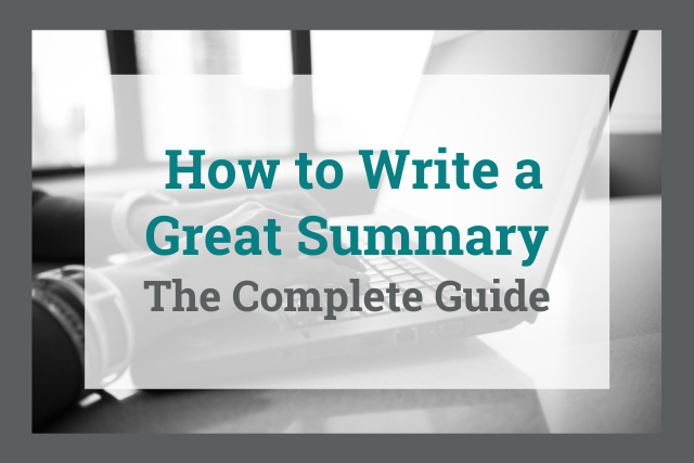 How to Write a Summary (Examples Included) | by ProWritingAid | Medium