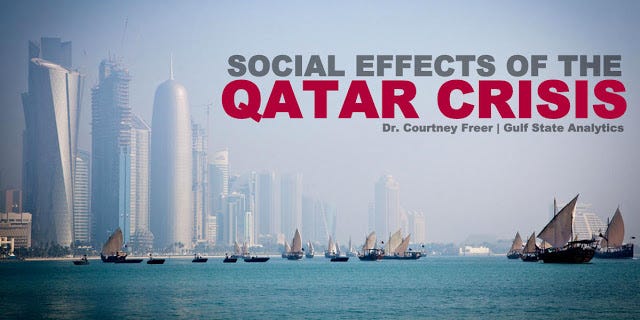 Social Effects of the Qatar Crisis | by IndraStra | IndraStra Global ...
