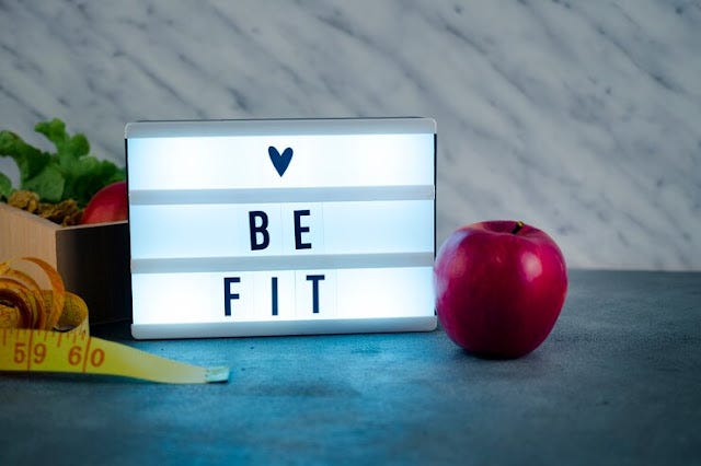 Free Photo Shiny Love Be Fit Inscription on Board with Apple | by ...