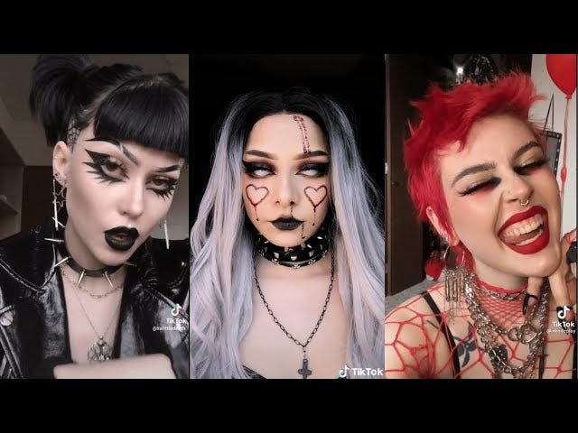 Alternative E-Girl Goth Makeup Compilation — Goth Makeup - Grunge Makeup - Medium