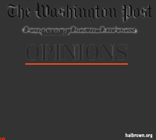 My take on The Washington Post spiking an Ann Telnais editorial cartoon ...