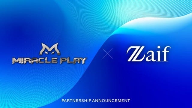Miracle Play Partnership with Japan’s Zaif Exchange | by MIRACLE PLAY | Medium
