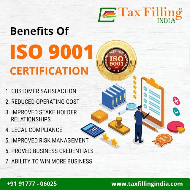 Benefits of ISO 9001 Certification | Tax Filling India | by Tax Filling ...
