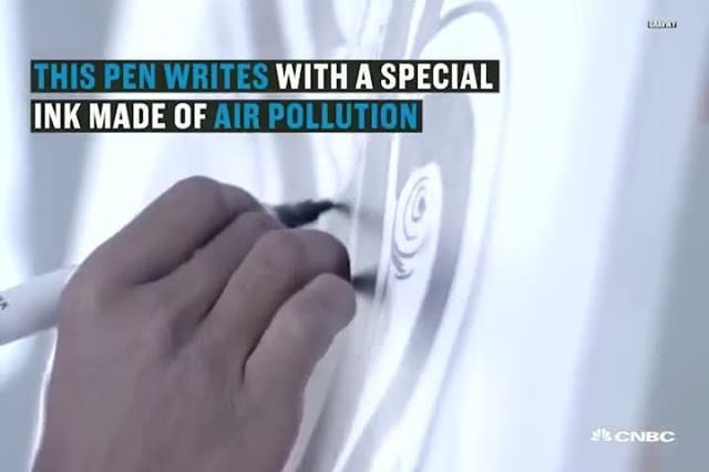 This pen makes ink out of pollution…. | by Larry Kudlow | Medium