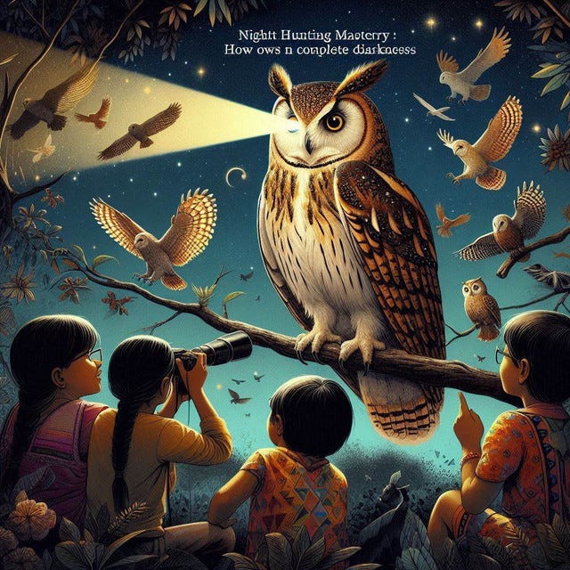 Night Hunting Mastery: How Owls See in Complete Darkness in the Animal ...