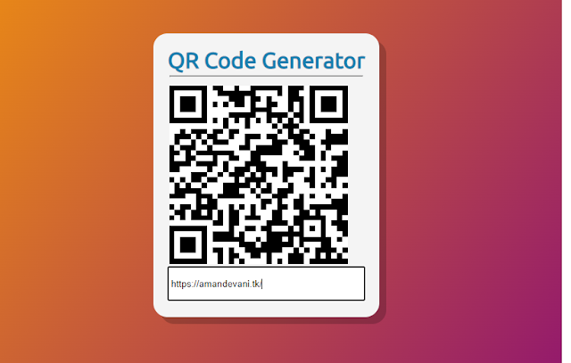 How To Make QR Code Generator Using JavaScript? | by Amandevani | Medium