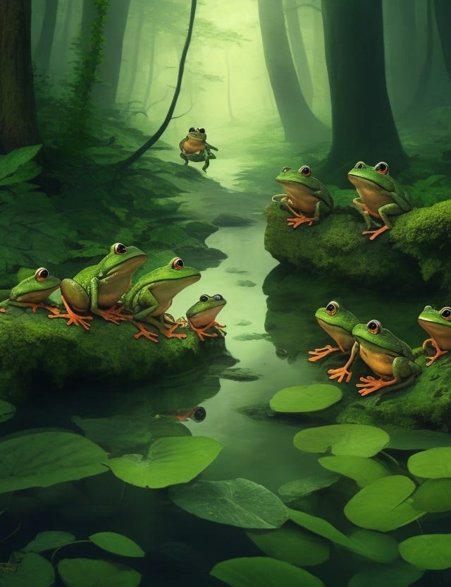 Lessons Through Stories: The Frog Who Fell into the Well | by Jesús ...