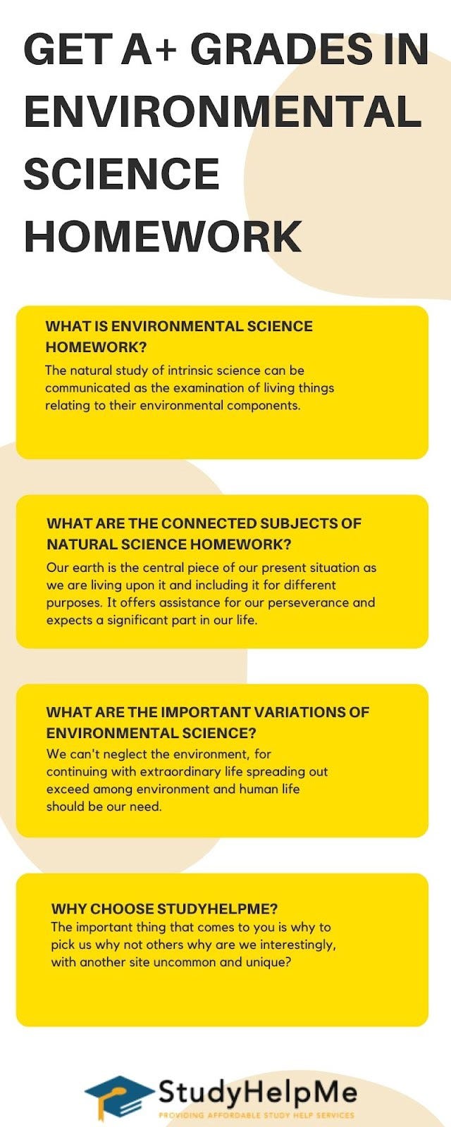 Get A+ grades in environmental science homework… | by Studyhelpme | Medium