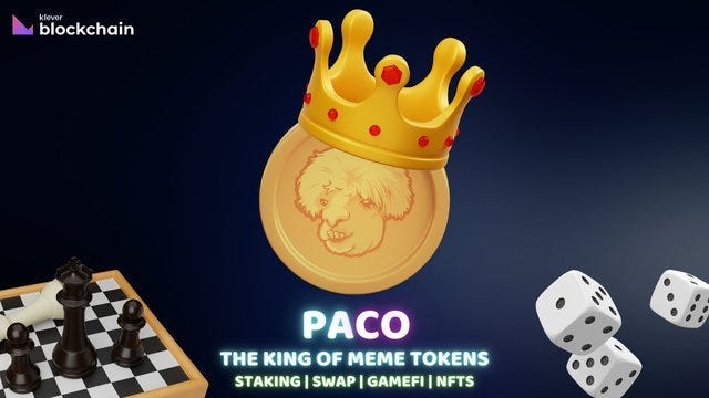 PACO is created as a utility token for all of our services with the ...