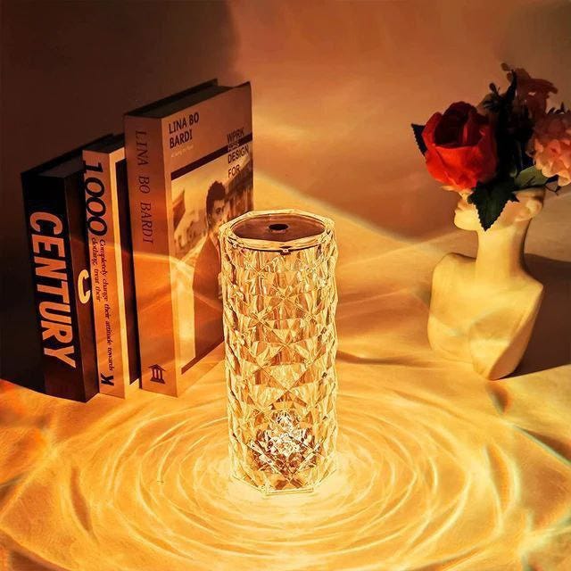 Rose Diamond Table Lamp - Ethio Shop - Medium