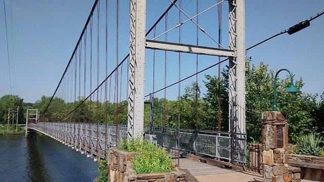The Historic Swinging Bridge in Warsaw, Missouri | by Cathy Coombs | Medium