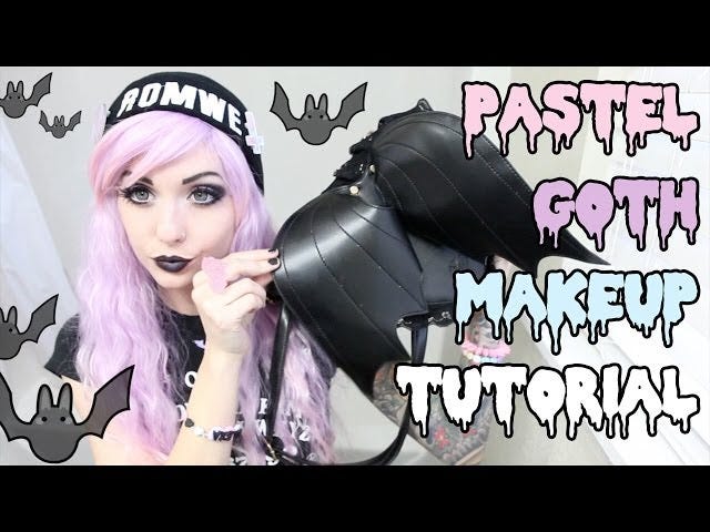 Pastel Goth Makeup Tutorial — Goth Makeup - Grunge Makeup - Medium