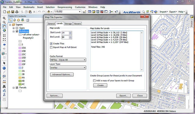 Using Arc2earth To Create Mbtiles From Arcgis By Mapbox Maps For Developers