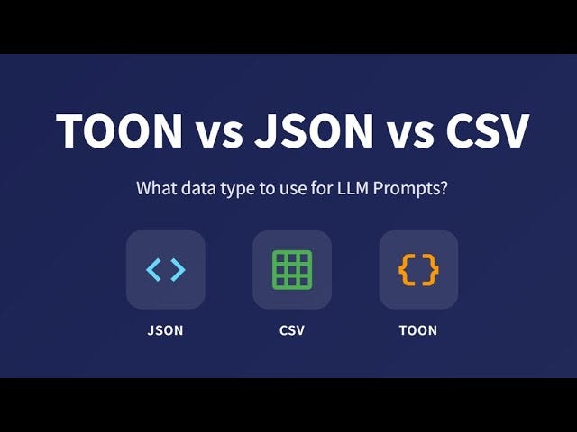 🧩 TOON vs JSON vs CSV: Which Data Format Is Best for LLM Prompts? | by Greek Ai | Nov, 2025 ...